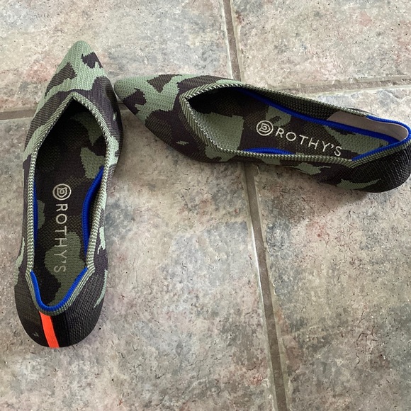 Rothy's | Shoes | Rothys Camo The Point Flats 255 | Poshmark